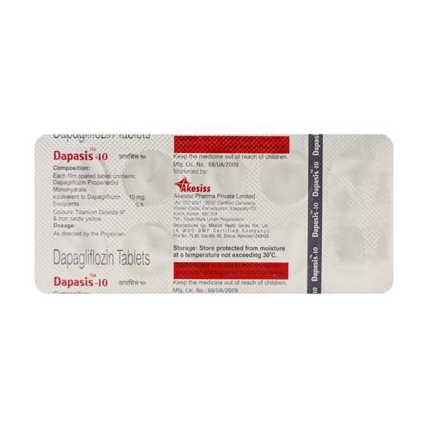 DAPASIS 10 Tablet 10's : Price, Uses, Side Effects | Netmeds