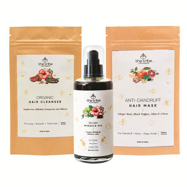Buy The Tribe Concepts Anti-Dandruff Treatment Kit/without Steel Tin ...