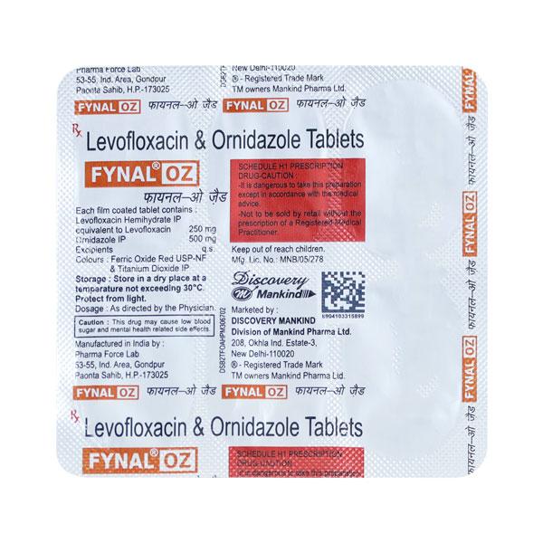 Buy Fynal OZ Tablet 6'S Online at Upto 25% OFF | Netmeds