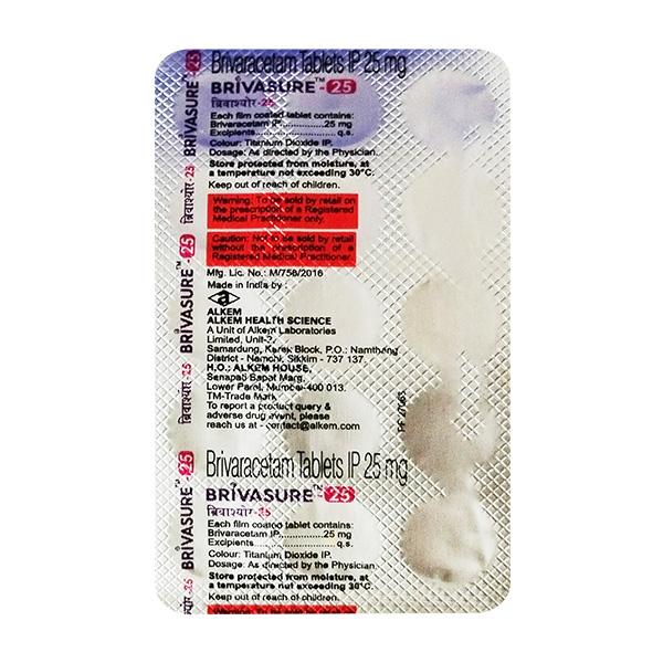 BRIVASURE 25 Tablet 15's
