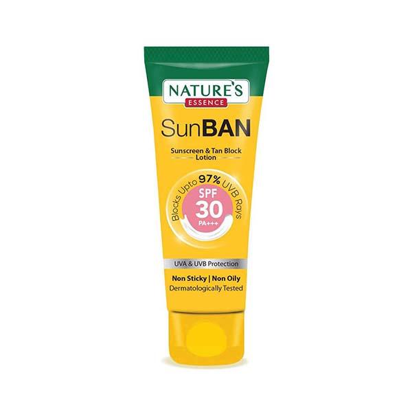Buy Nature'S Essence Sunban Spf 30 Pa+++ Sunscreen & Tan Block Lotion ...