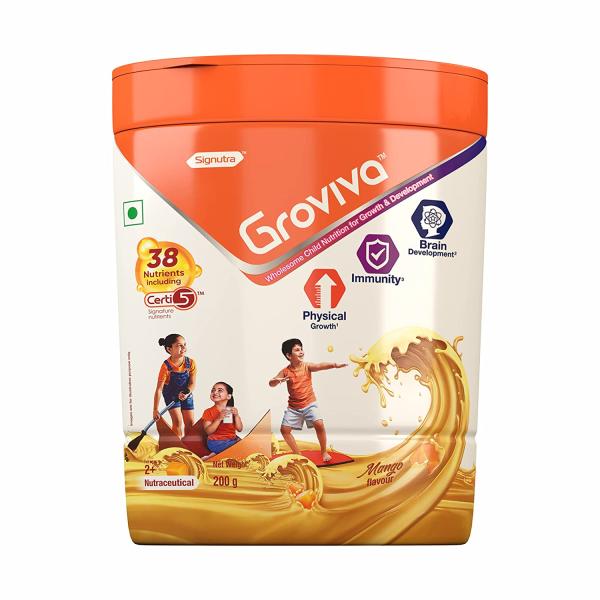 Groviva Nutrition Powder - Mango 200 gm Online at Best Price - Baby And ...