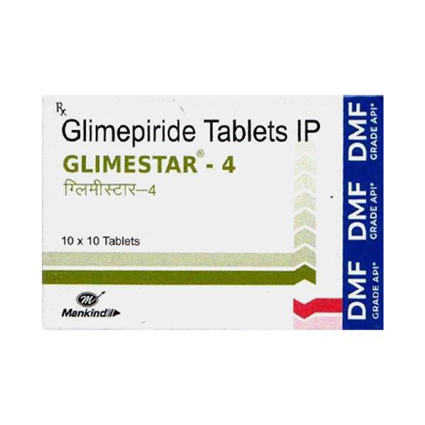 Glimestar 4mg Tablet 10'S : Price, Uses, Side Effects | Netmeds