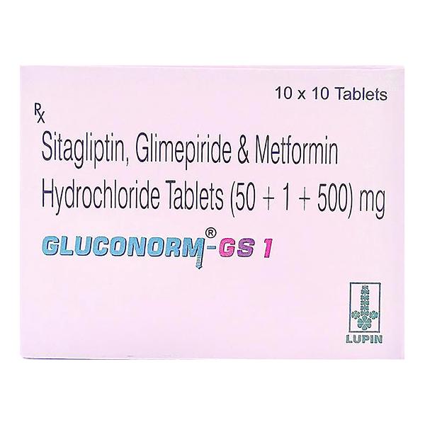 GLUCONORM GS 1 Tablet 10's