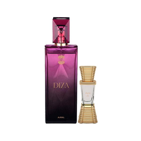 Buy Ajmal Diza EDP Fruity Floral Perfume And Aura Concentrated Perfume ...