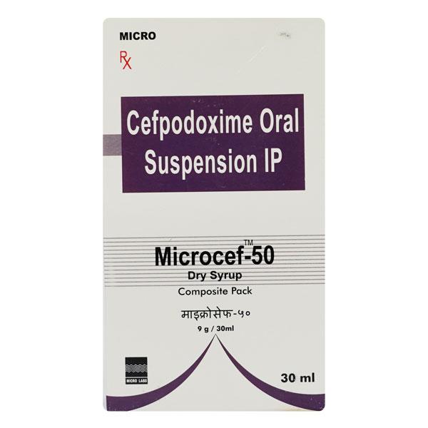 MICROCEF 50 Dry Syrup 30ml : Price, Uses, Side Effects | Netmeds