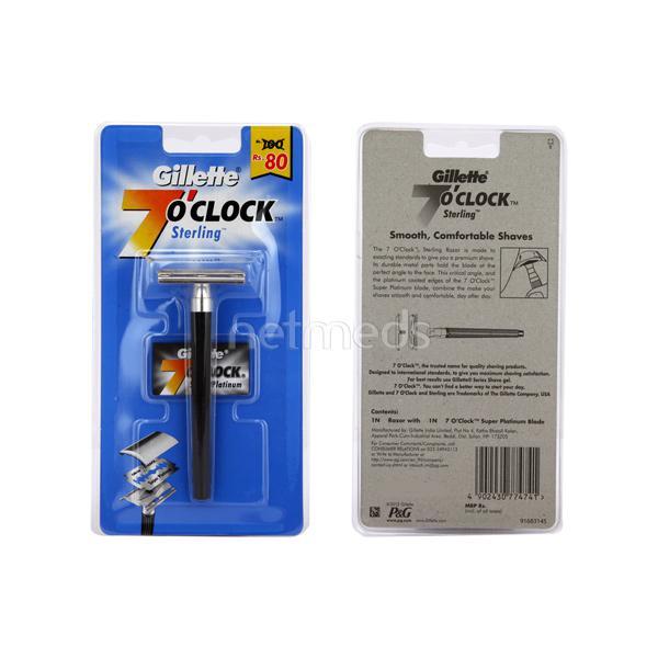 Gillette 7'O Clock Sterling Razor online at best price-Shaving Accessories