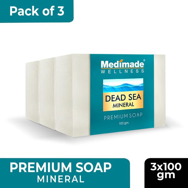 Buy Medimade Dead Sea Mineral Premium Soap (Pack of 3) 1's Online at ...