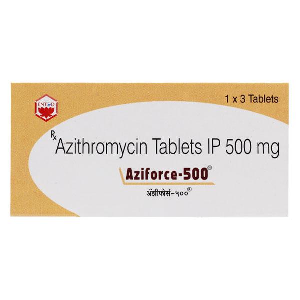 AZIFORCE 500mg Tablet 3's Price, Uses, Side effects, Substitutes | Netmeds