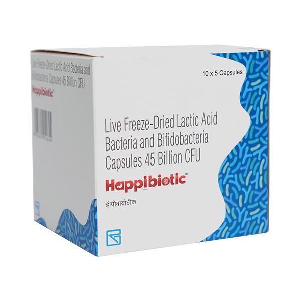 HAPPIBIOTIC Capsule 5's : Price, Uses, Side Effects | Netmeds