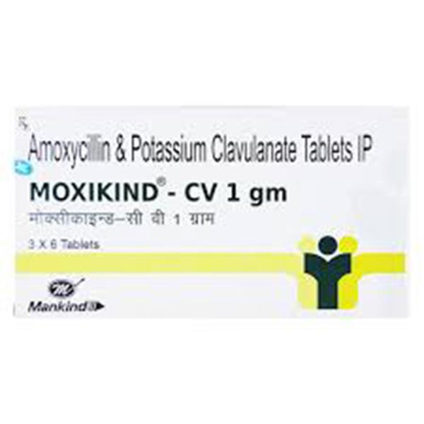 Moxikind CV 1gm Tablet 6'S Price, Uses, Side effects, Substitutes | Netmeds
