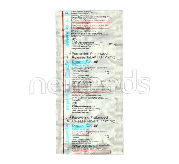 Depaxil CR 25mg Tablet 10'S : Price, Uses, Side Effects | Netmeds