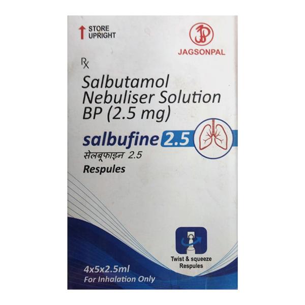 SALBUFINE 2.5 Respules 5x2.5ml : Price, Uses, Side Effects | Netmeds