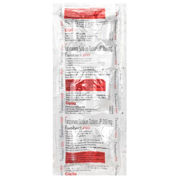 Farobact 200mg Tablet 6'S Price, Uses, Side effects, Substitutes | Netmeds