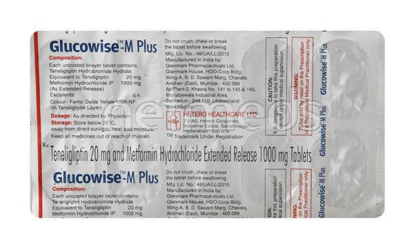 Glucowise M Plus Tablet 10'S : Price, Uses, Side Effects | Netmeds