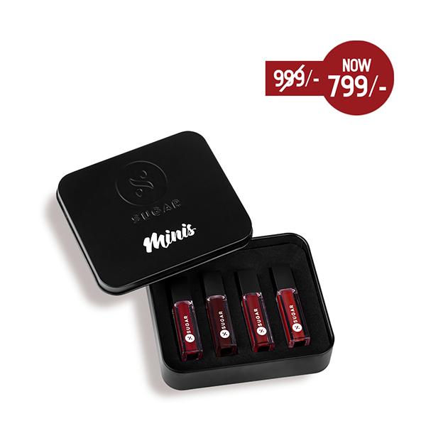 Buy SUGAR Cosmetics Sassy Lips Mini Lipstick Set 1.1 Ml Online at ...
