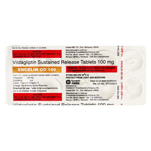 ENCELIN OD 100 Tablet 10's : Price, Uses, Side Effects | Netmeds