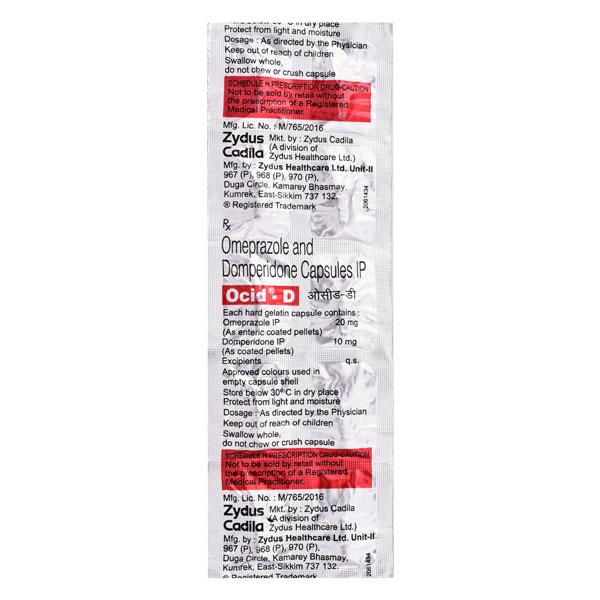 Ocid D Capsule 10'S Price, Uses, Side effects, Substitutes | Netmeds