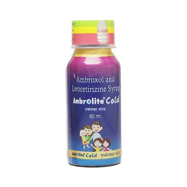 Buy AMBROLITE COLD Syrup 60ml Online at Upto 25% OFF | Netmeds