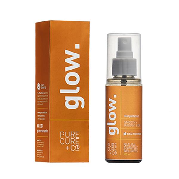 Buy Pure Cure + Co. Glow Manjistadi Oil - Smooth + Radiant Skin 100 ml ...