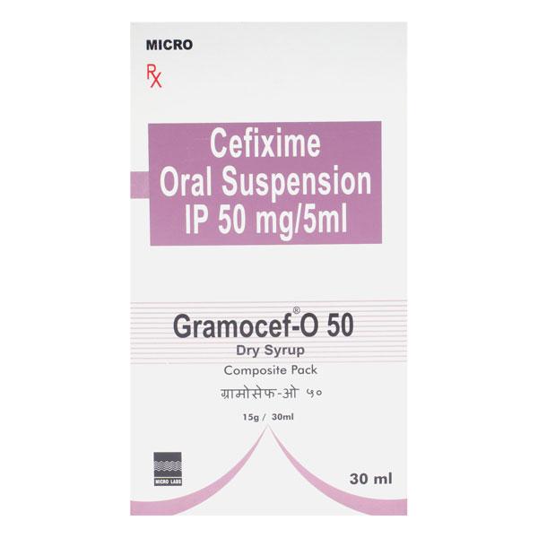 Gramocef O 50mg Suspension 30ml : Price, Uses, Side Effects | Netmeds