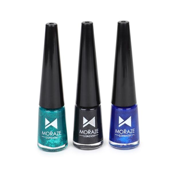Buy Moraze All Day Glitter Eyeliner (Combo Pack of 3 x 3.5 ml ) 1's ...