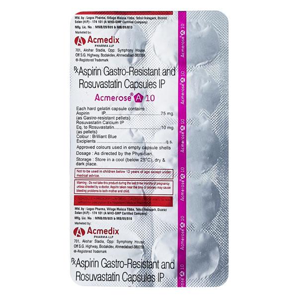 ACMEROSE A Capsule 10's Price, Uses, Side effects, Substitutes | Netmeds