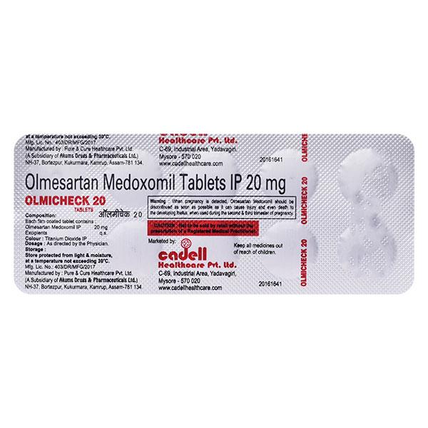 OLMICHECK Tablet 10's : Price, Uses, Side Effects | Netmeds