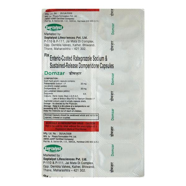 Domzar Capsule 10'S Price, Uses, Side effects, Substitutes | Netmeds
