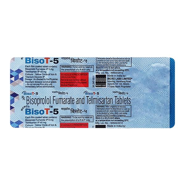 BISOT 5 Tablet 10's : Price, Uses, Side Effects | Netmeds