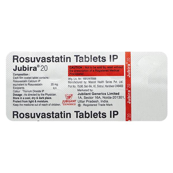 Jubira 20mg Tablet 10'S : Uses, Side Effects, Price | Netmeds