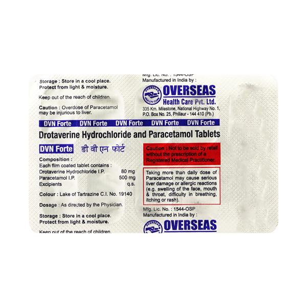 DVN Forte Tablet 10'S Price, Uses, Side effects, Substitutes | Netmeds