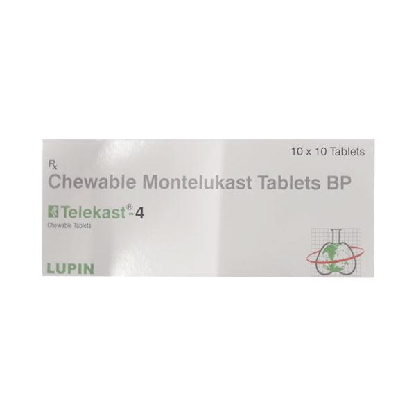 Buy TELEKAST 4 Chewable Tablet 10's Online at Upto 25% OFF | Netmeds
