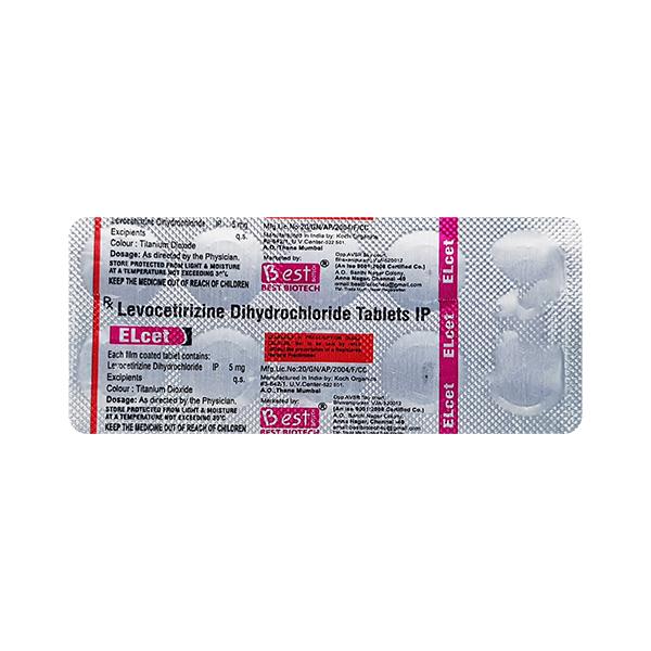 Buy ELCET Tablet 10's Online at Upto 25% OFF | Netmeds