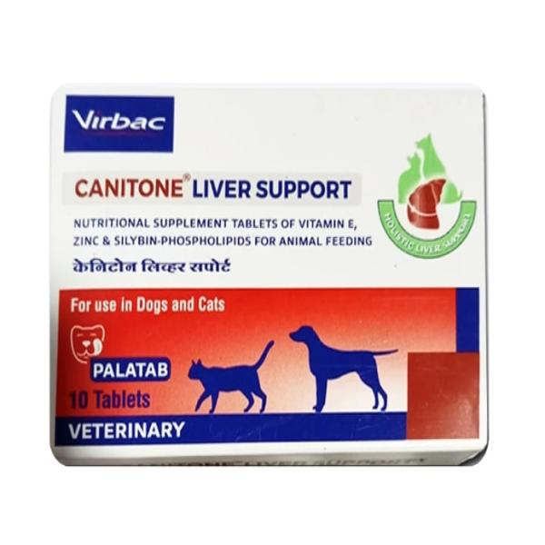 Virbac Canitone Liver Support Animal Feeding Tablet 10's 1 s Online at ...