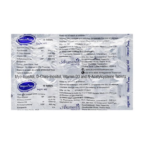 Oosure Forte Tablet 10'S Price, Uses, Side effects, Substitutes | Netmeds