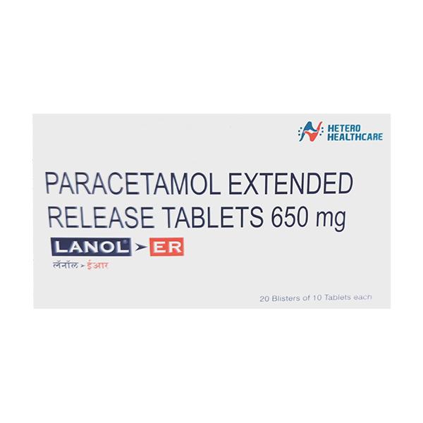 Buy Lanol ER 650mg Tablet 10'S Online at Upto 25% OFF | Netmeds