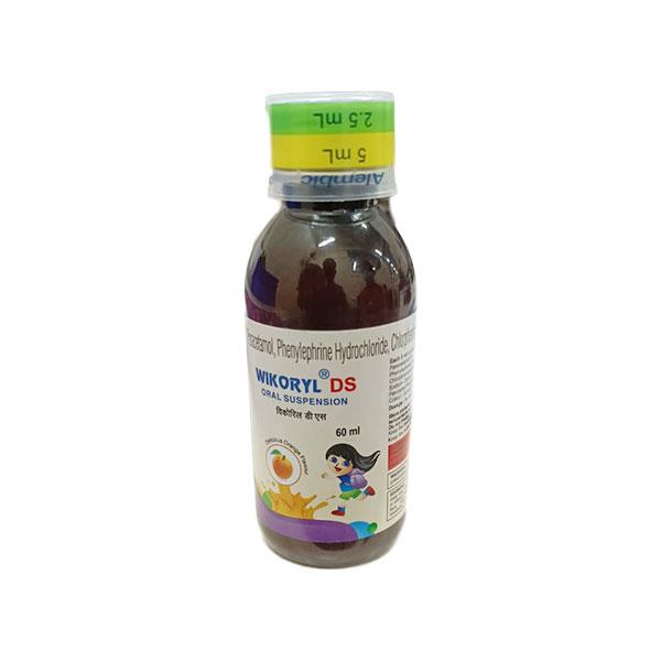 Buy WIKORYL DS DELICIOUS ORANGE FLAVOUR Oral Suspension 60ml Online at ...