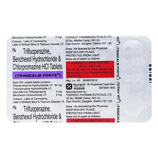 Buy TRINICALM FORTE Tablet 15's Online at Upto 25% OFF | Netmeds