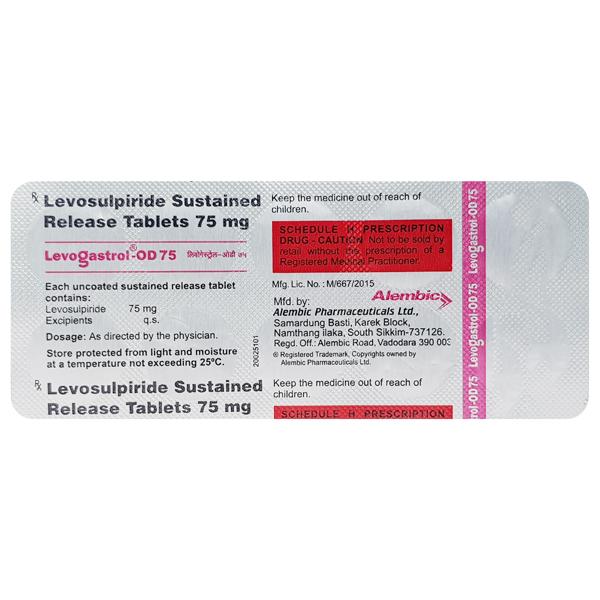 Buy Levogastrol OD 75 Tablet 10'S Online at Upto 25% OFF | Netmeds