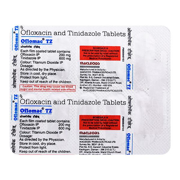 Oflomac TZ Tablet 10'S : Price, Uses, Side Effects | Netmeds
