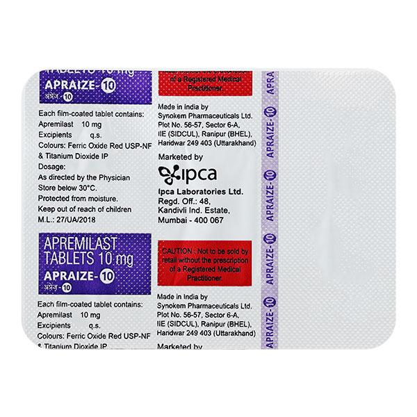 Apraize 10Mg Tablet 4's Price, Uses, Side effects, Substitutes | Netmeds