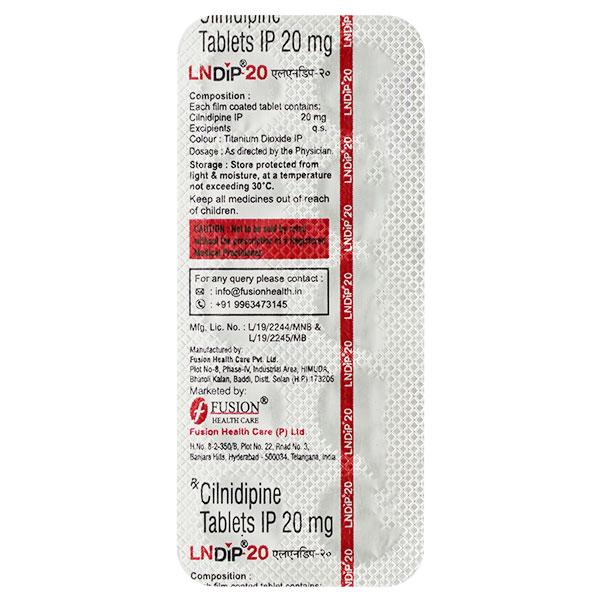 LNDIP 20 Tablet 10's : Price, Uses, Side Effects | Netmeds