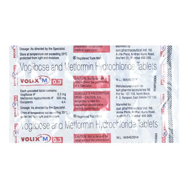 Buy Volix M 0.3mg Tablet 10'S Online | Price, Uses & Side Effects | Netmeds