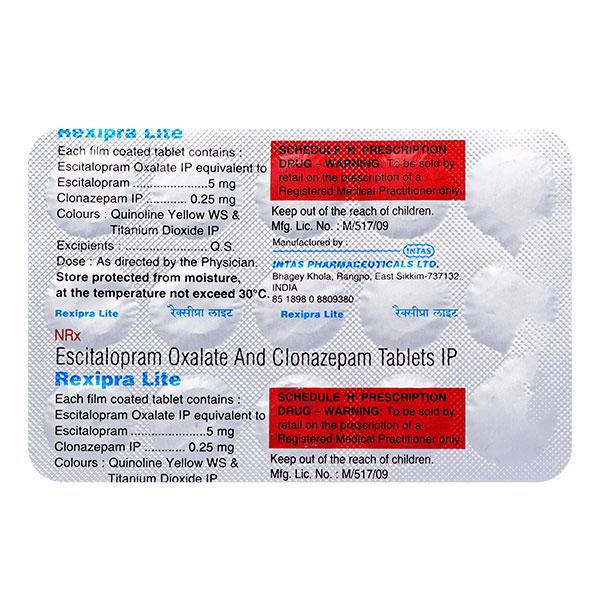 REXIPRA LITE Tablet 15's - Price, Uses, Side Effects, and Substitutes ...