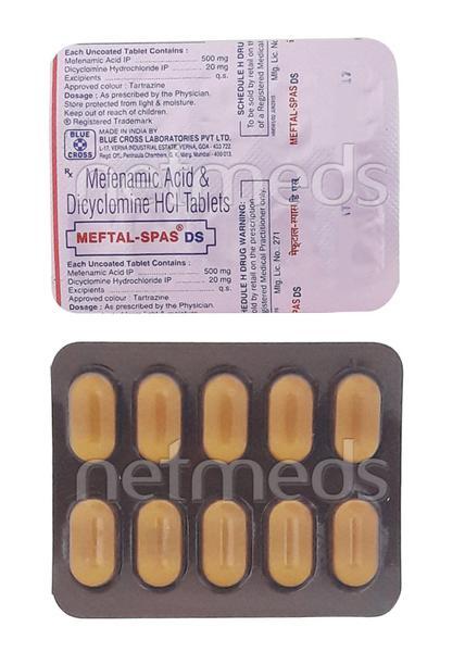 Buy Meftal Spas DS Tablet 10'S Online at Upto 25% OFF | Netmeds