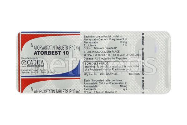 Atorbest 10mg Tablet 10'S : Uses, Side Effects, Price | Netmeds