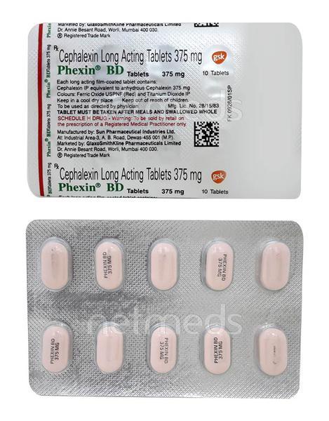 Phexin BD 375mg Tablet 10'S : Price, Uses, Side Effects | Netmeds