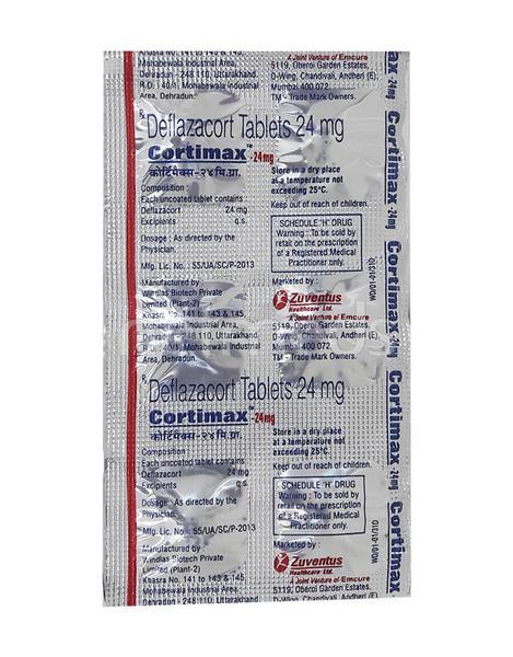 Cortimax 24mg Tablet 6'S Price, Uses, Side effects, Substitutes | Netmeds