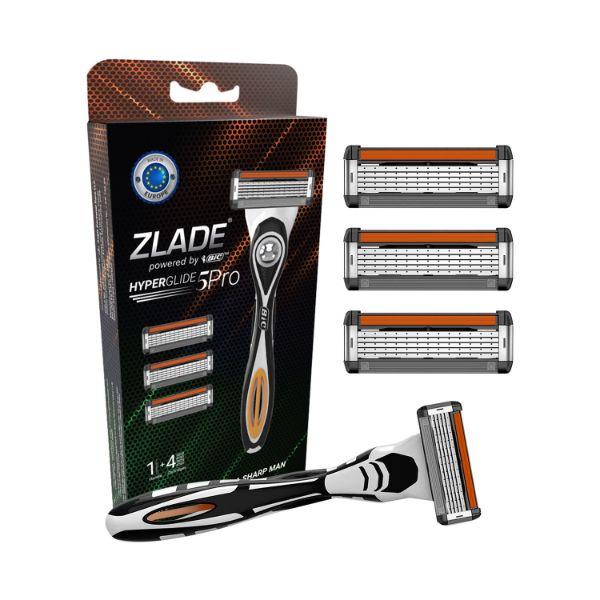 Buy Zlade Hyperglide5 Advanced Shaving System For Men - 1 Razor Handle ...